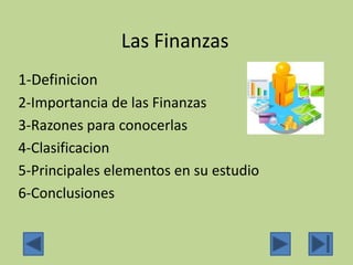 Las finanzas | PPTX