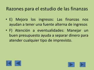 Las finanzas | PPT