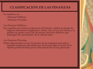 Las finanzas públicas | PPT