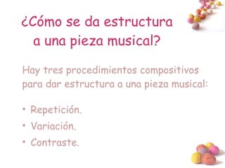 Las formas musicales, tipos y rasgos musicales | PDF
