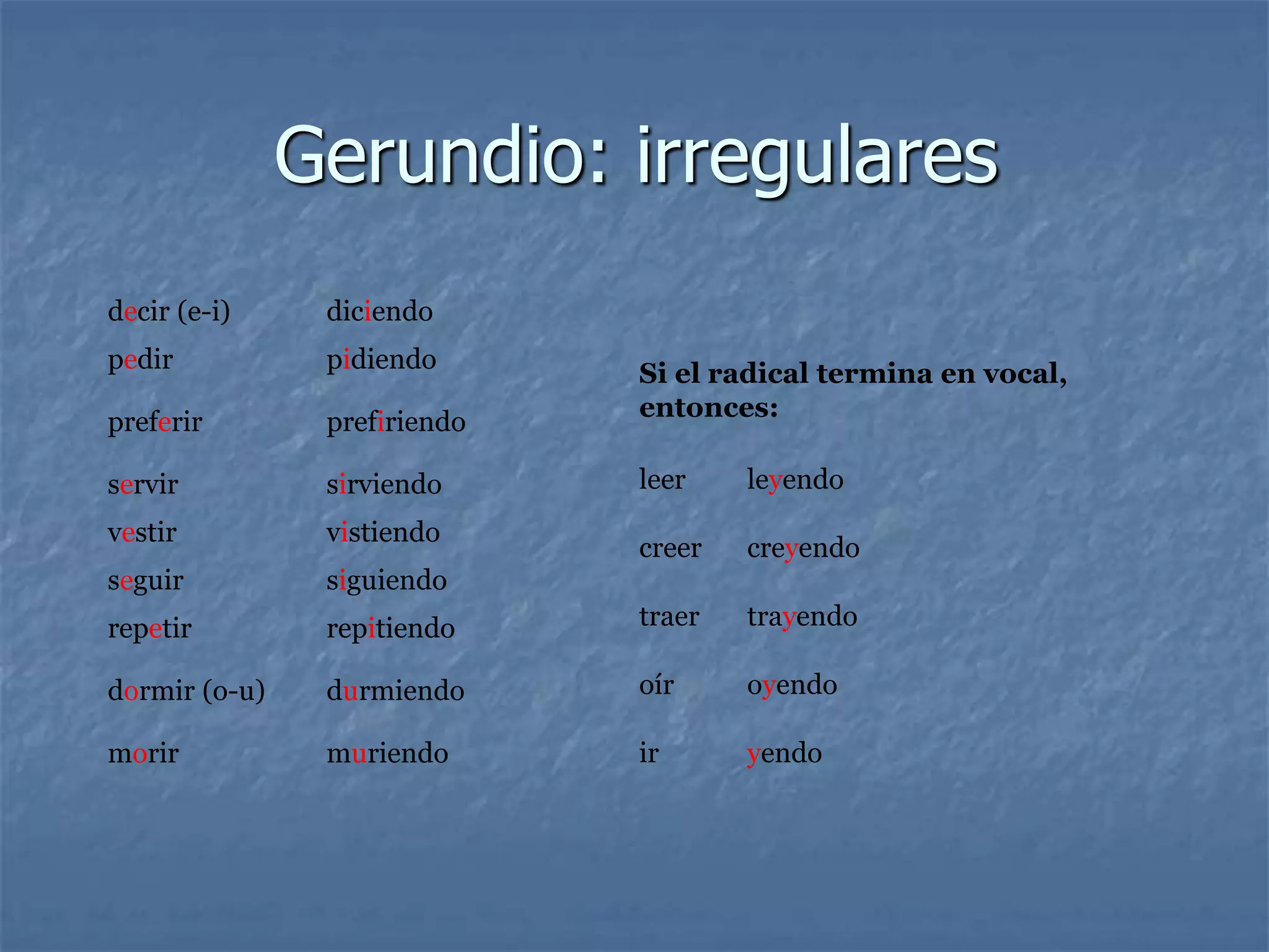 Las formas no personales | PPTX