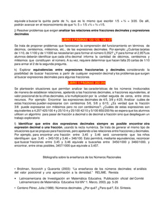 Las fracciones en_la_educación_primaria (con ejemplos de libro) | PDF