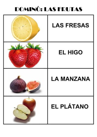 Dominó de las frutas | DOC