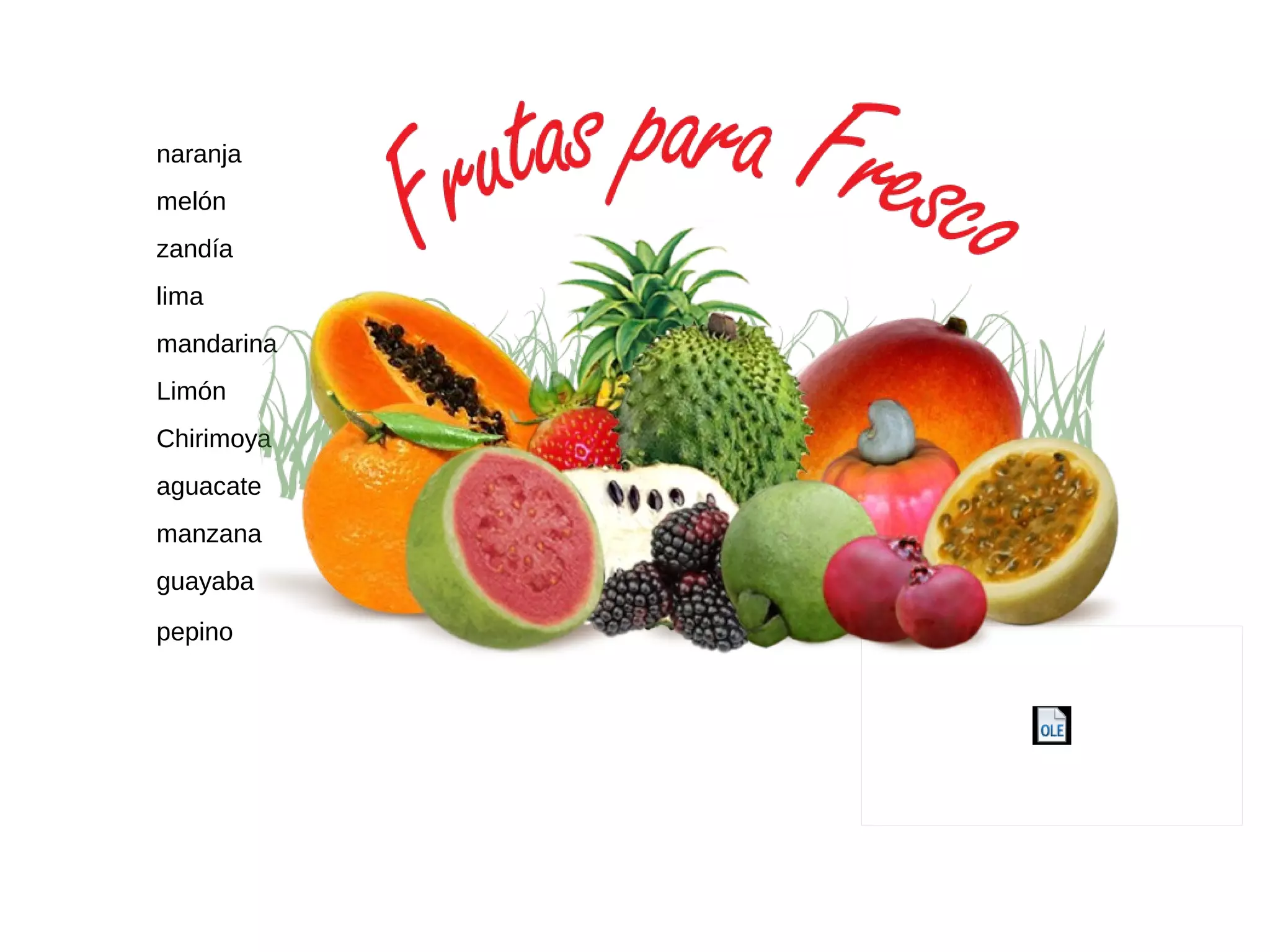 Las frutas | PPT