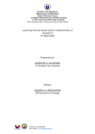 LAS_Grades-3-4.docx Activity Sheets for Grade 3 | DOCX