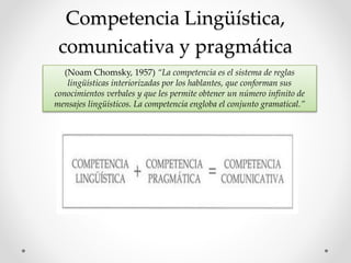 Las habilidades lingüísticas | PPTX