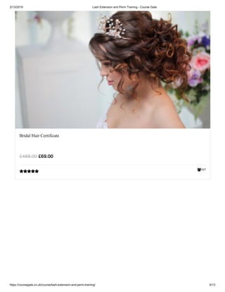 Lash Extension and Perm Training - Course Gate | PDF