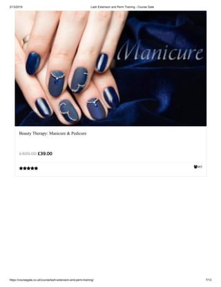 Lash Extension and Perm Training - Course Gate | PDF