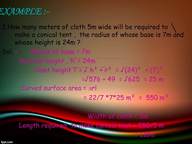 surface area and volume class 10 | PPTX | Physics | Science