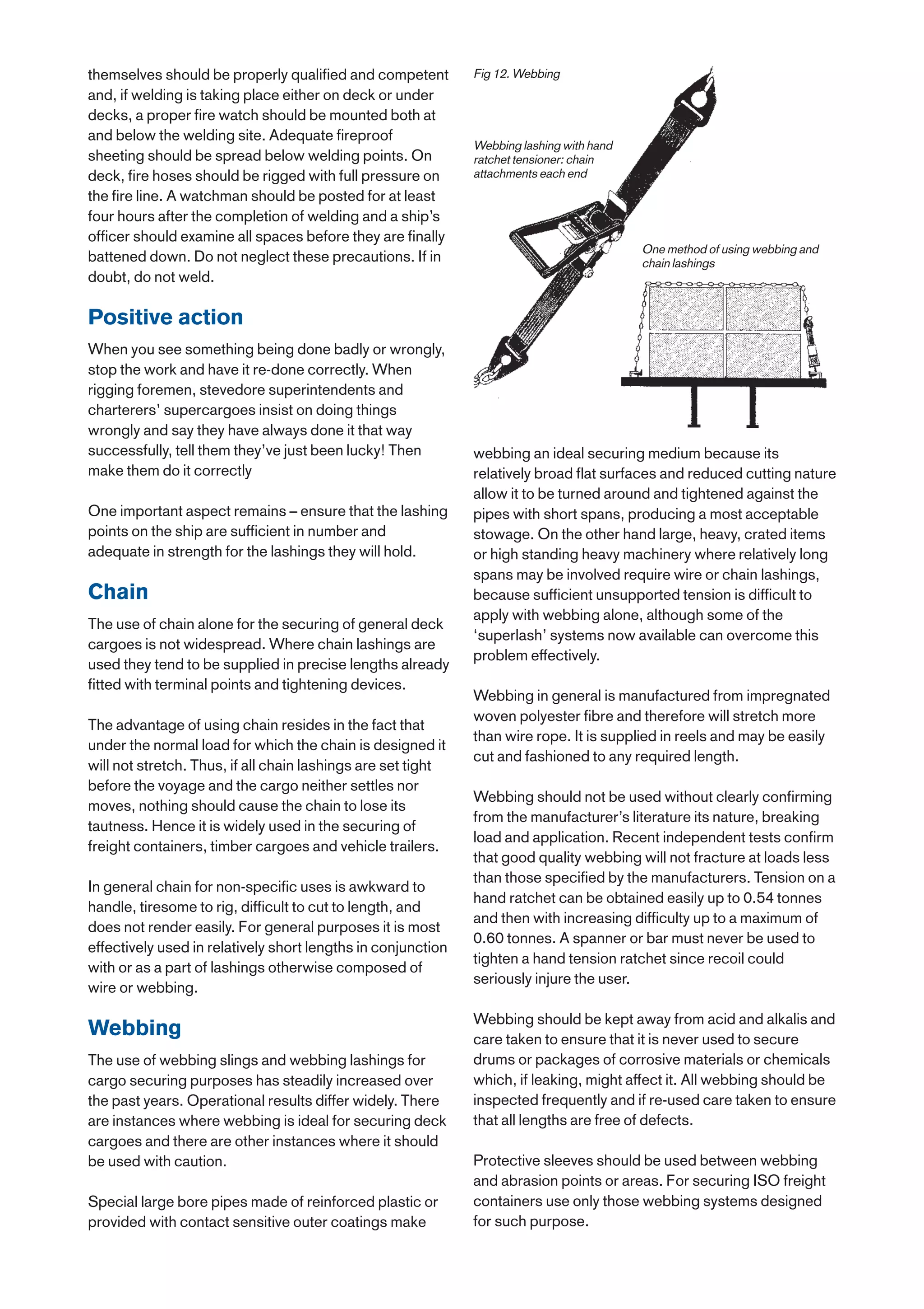 Lashing and securing deck cargoes | PDF