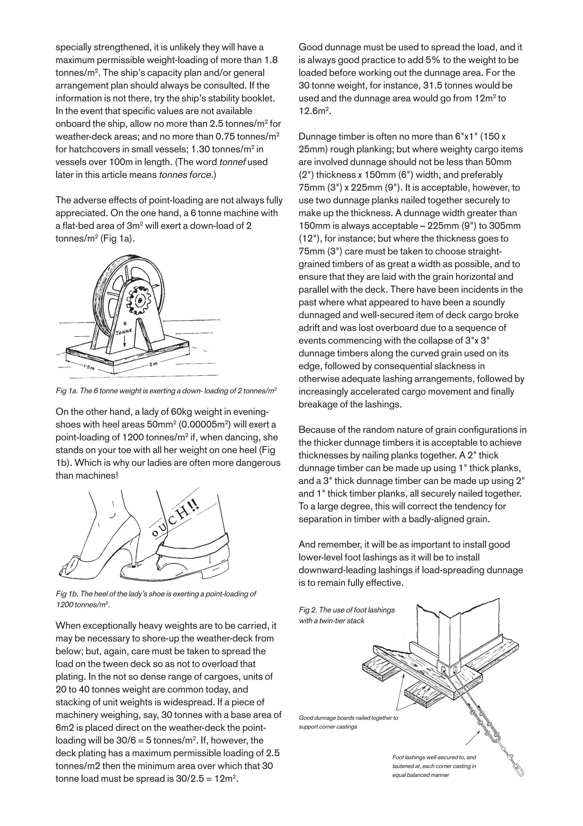 Lashing and securing deck cargoes | PDF