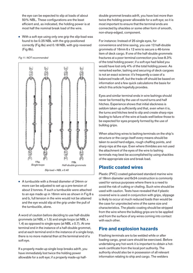 Lashing and securing deck cargoes | PDF