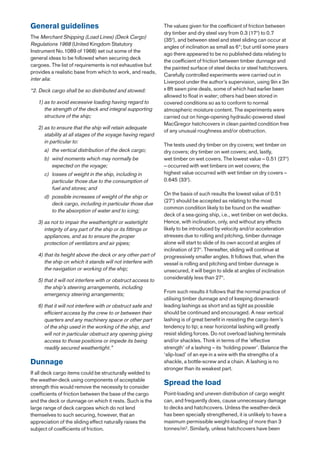 Lashing and securing deck cargoes | PDF