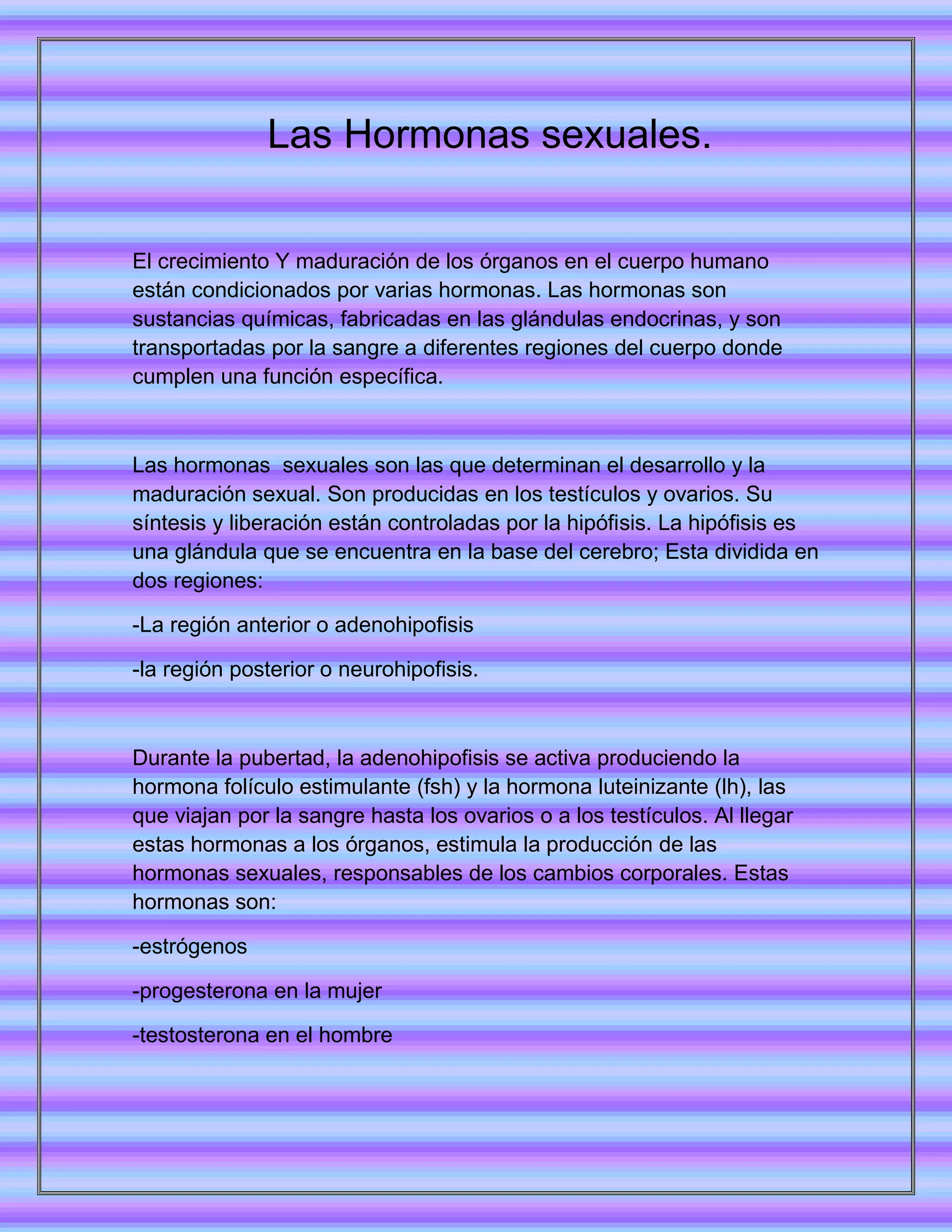 Las Hormonas Sexuales Pdf