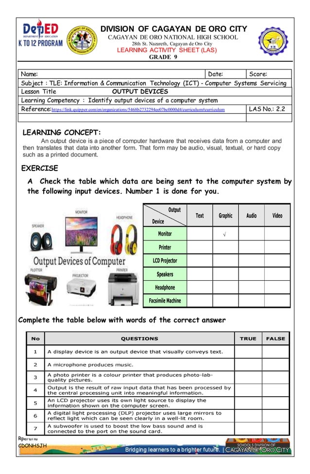 Las ict 9 q2 week 1 & 2 | DOCX | Operating Systems | Computer Software and Applications