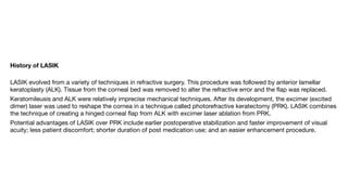 LASIK surgery (short for Laser-Assisted In Situ Keratomileusis) is a ...