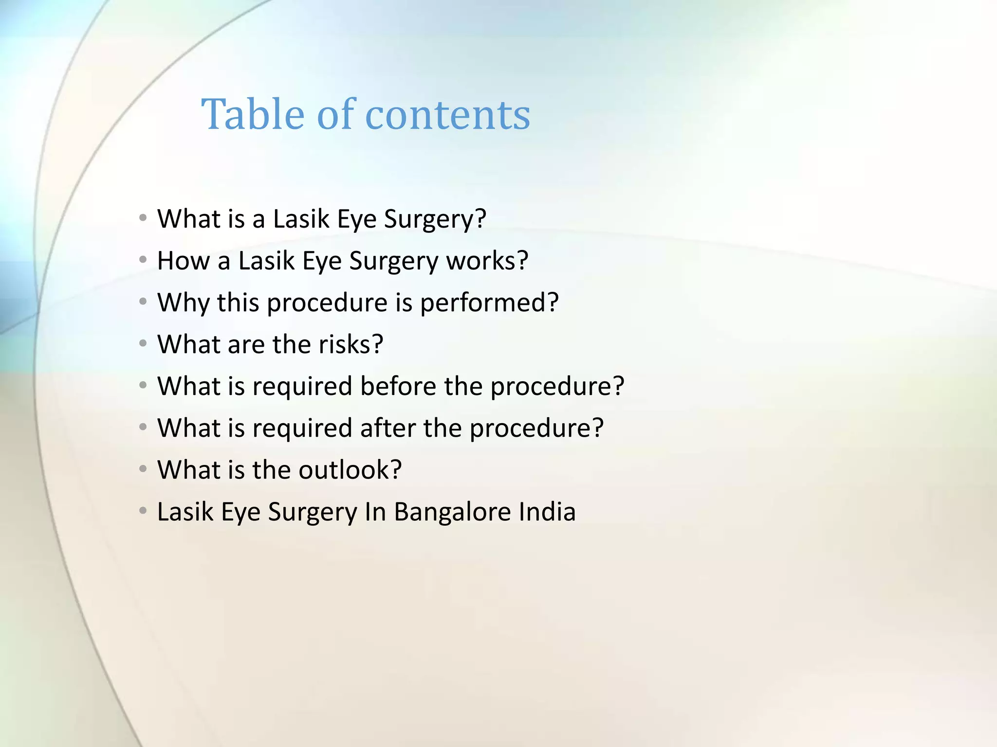 Lasik eye surgery | PPTX