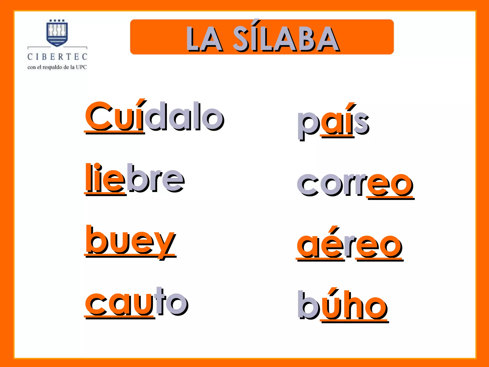 La sílaba | PPT