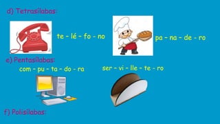 La sílaba - gramática - clases - números | PPTX