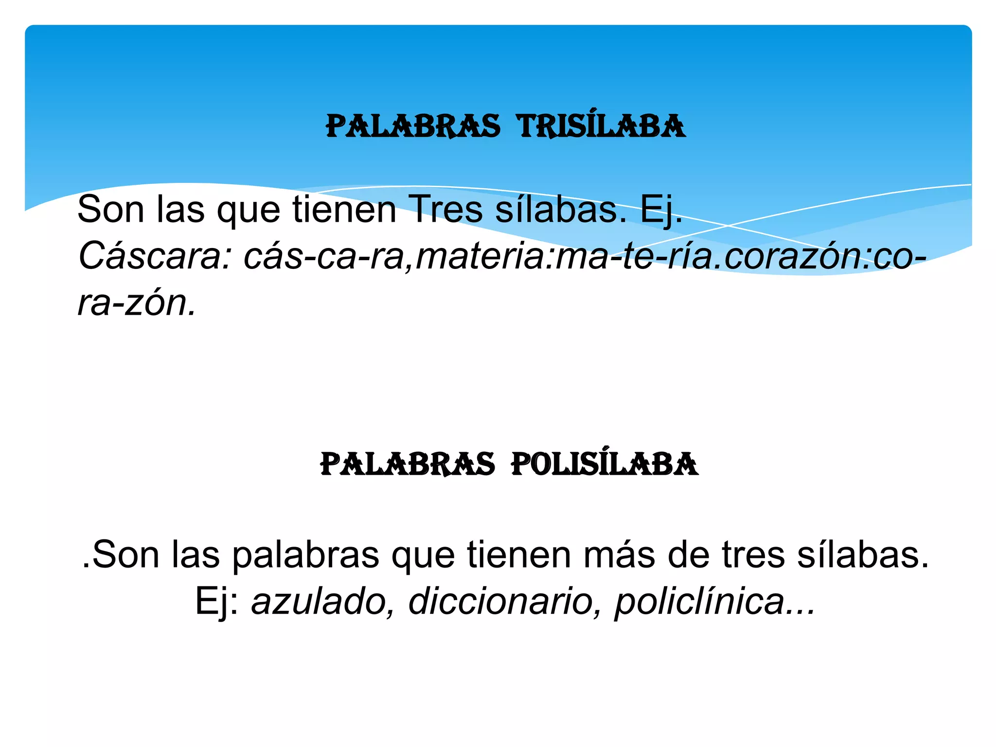 La silaba y el acento | PPTX