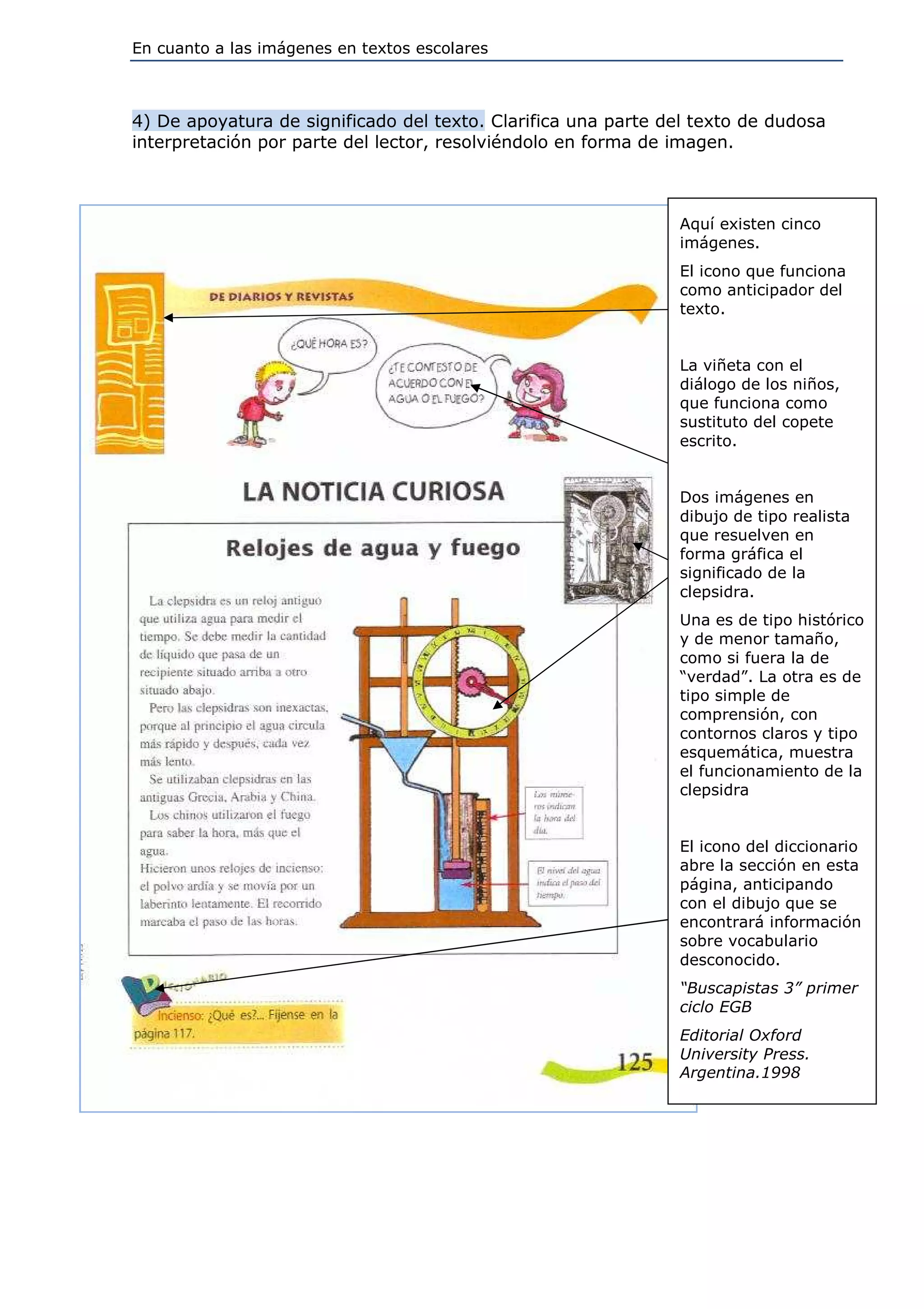 Las imagenes en textos escolares. | PDF