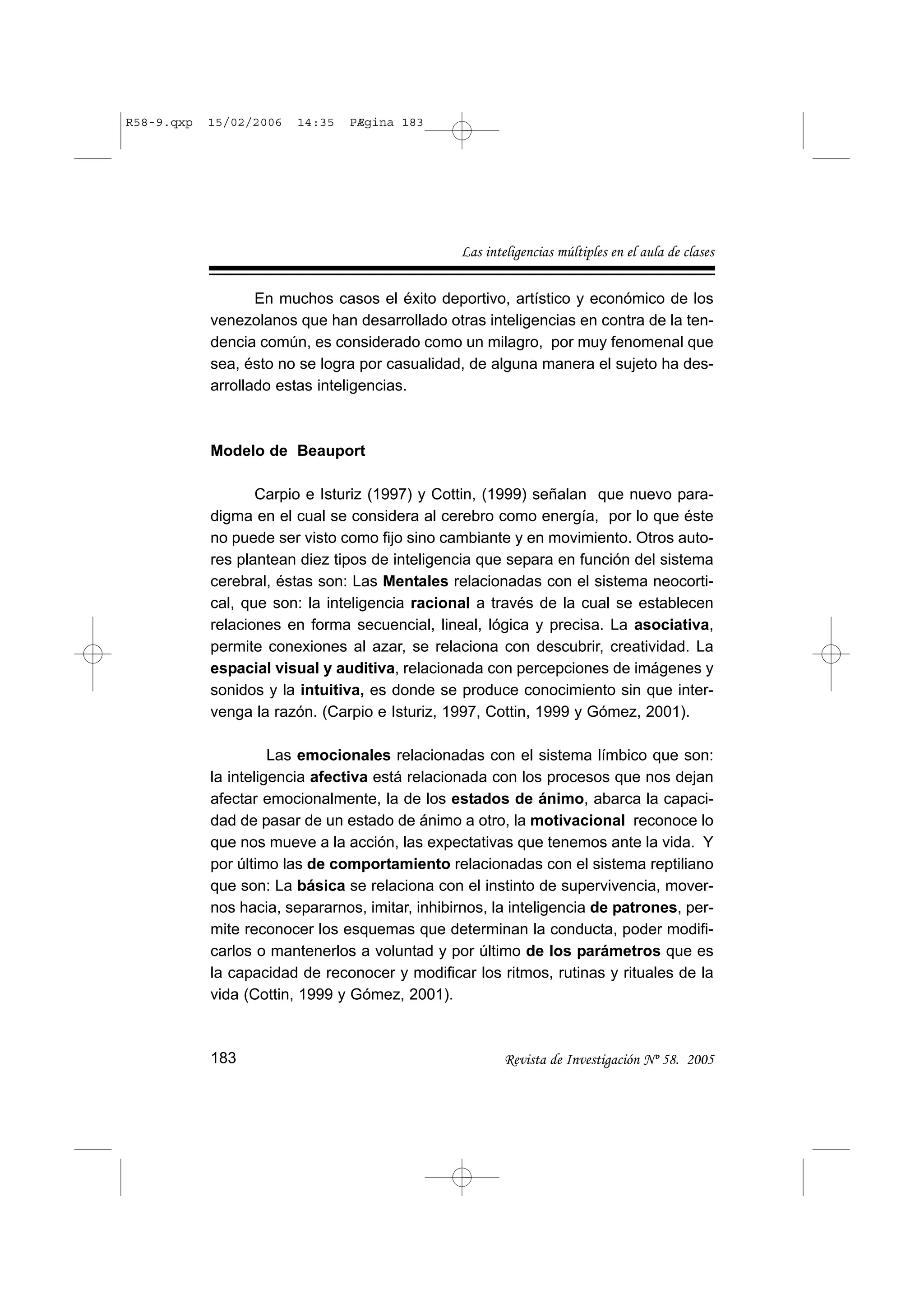 Las inteligencias múltiples en el aula de clases | PDF
