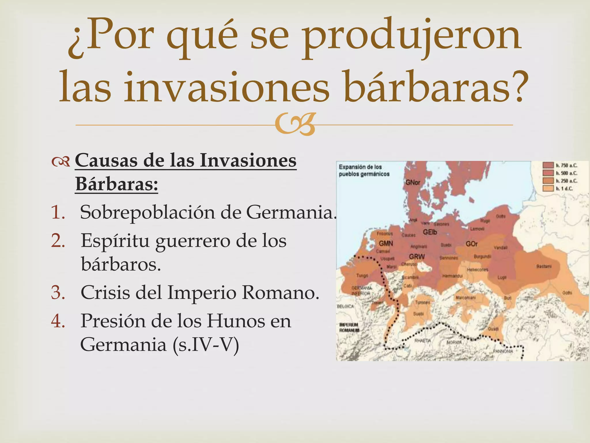 Las Invasiones Bárbaras y los Reinos Germánicos | PPTX