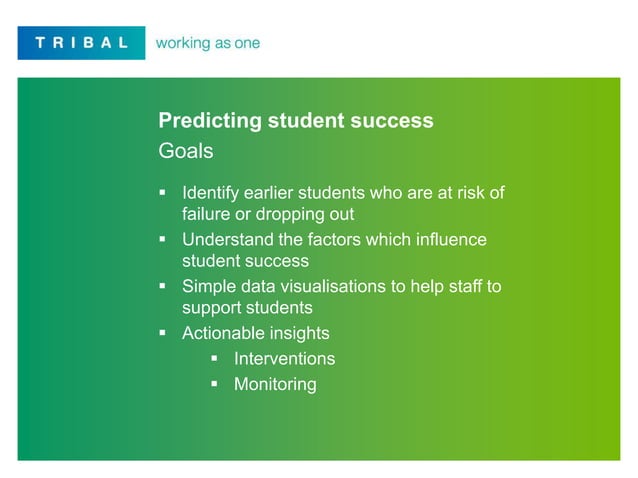Data visualisation with predictive learning analytics | PPT