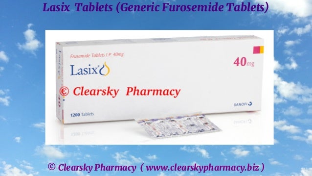 Lasix Tablets (Generic Furosemide Tablets) | PDF