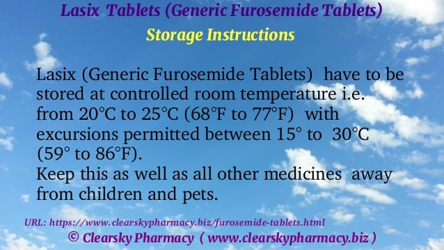 Lasix Tablets (Generic Furosemide Tablets) | PDF