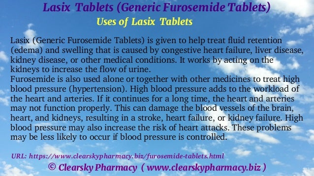 Lasix Tablets (Generic Furosemide Tablets) | PDF