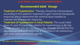 Lasix Tablets (Generic Furosemide Tablets) | PPT