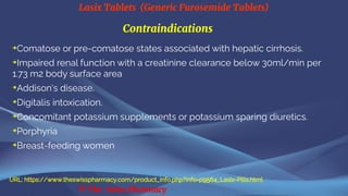Lasix Tablets (Generic Furosemide Tablets) | PPT