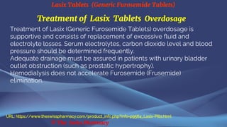 Lasix Tablets (Generic Furosemide Tablets) | PPT