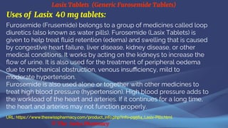 Lasix Tablets (Generic Furosemide Tablets) | PPT