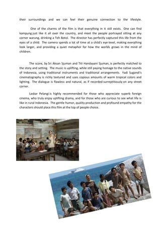 Laskar pelangi movie review | DOCX