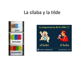 La sílaba y la tilde | PPT