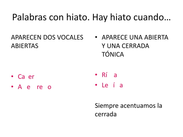 La sílaba y la tilde | PPT