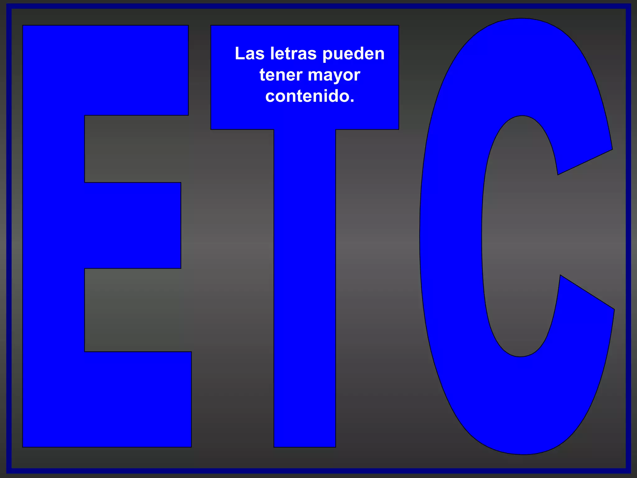 Las letras | PPT