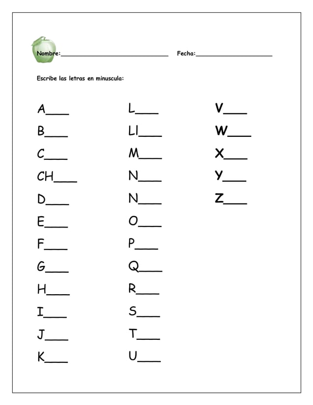 Practicar Las letras mayusculas | DOCX