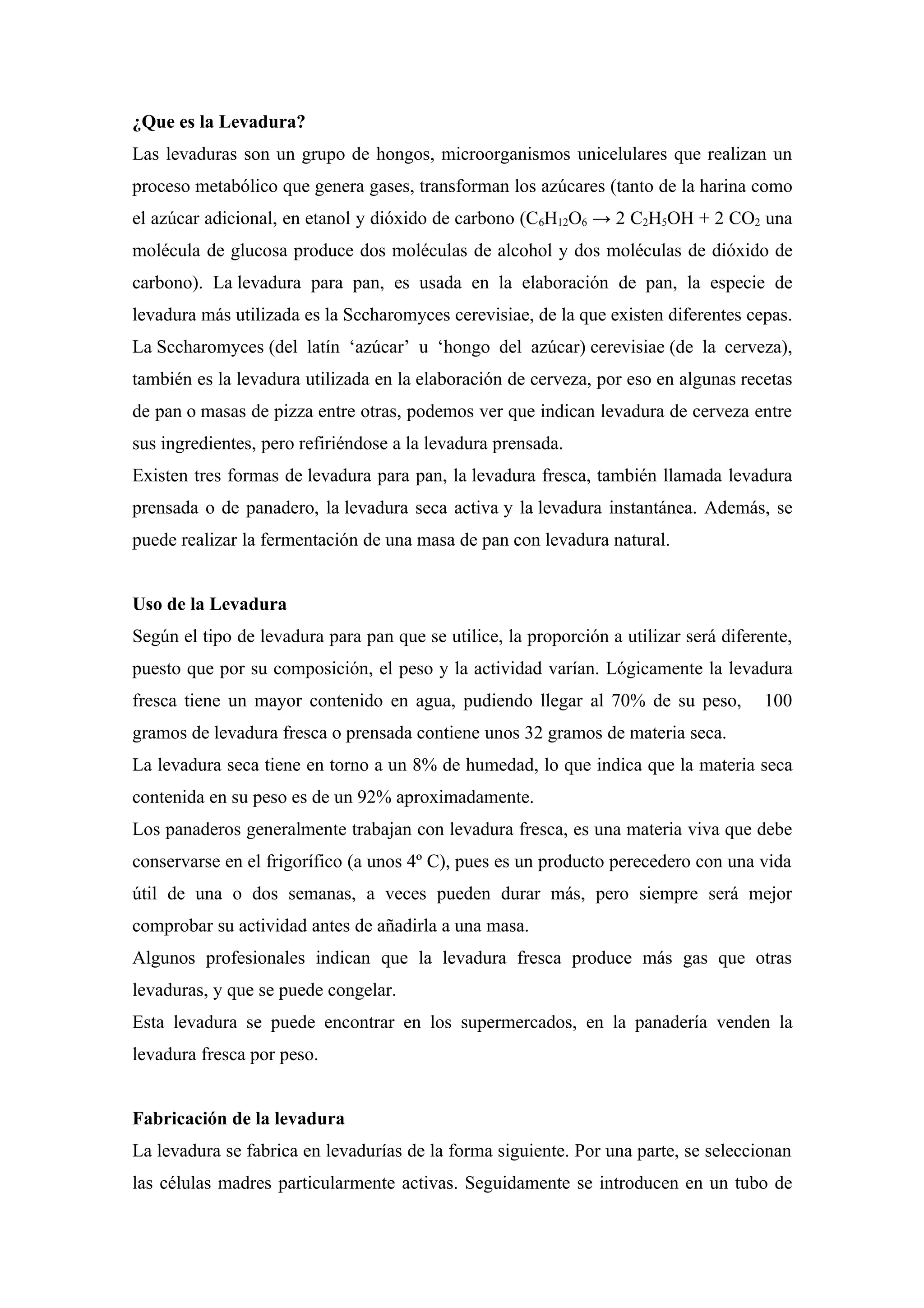 Las Levaduras Doc
