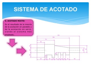 Las líneas de acotación del curso de ingeniería grafica | PDF