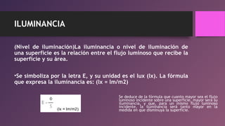 LAS MAGNITUDES LUMINOSAS | PPT