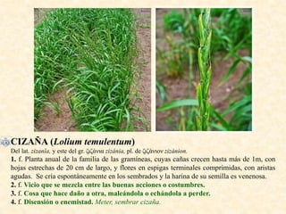 Las malas hierbas en el lenguaje | PPTX