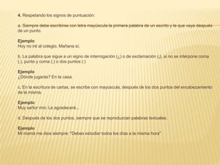 Las mayusculas | PPTX