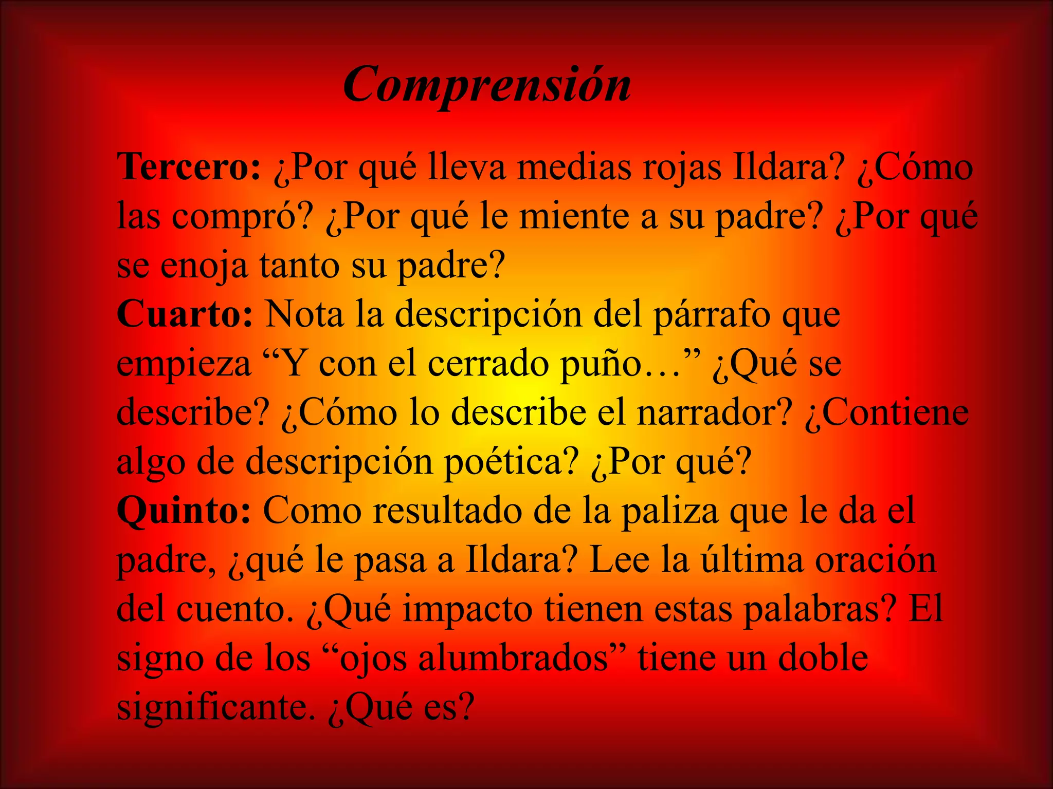 Las medias rojas powerpoint | PPT