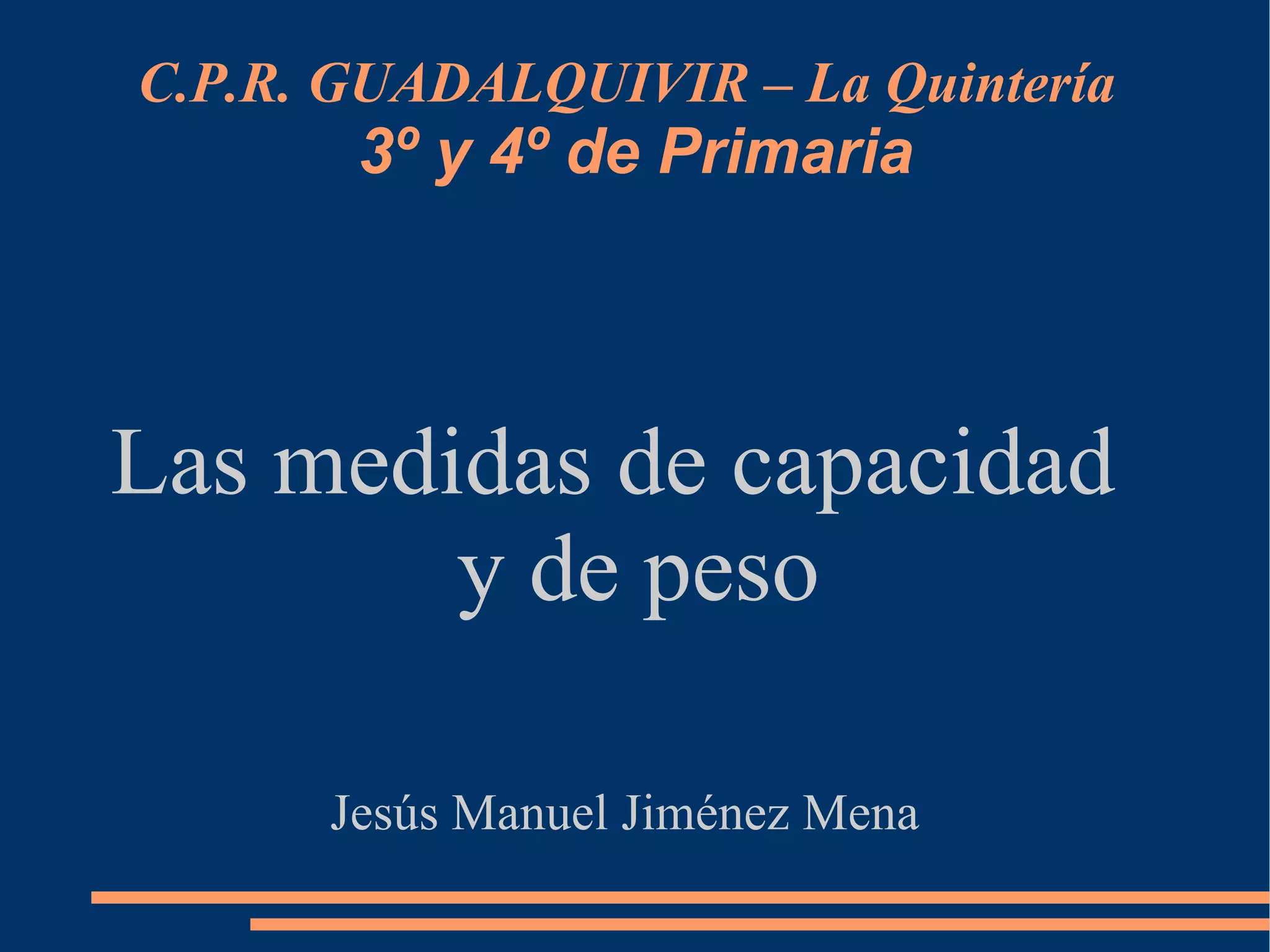 Las Medidas De Capacidad Y Peso | PPT