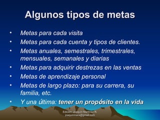Las Metas En Las Ventas | PPT