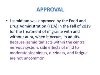 Lasmiditan drug info | PPT