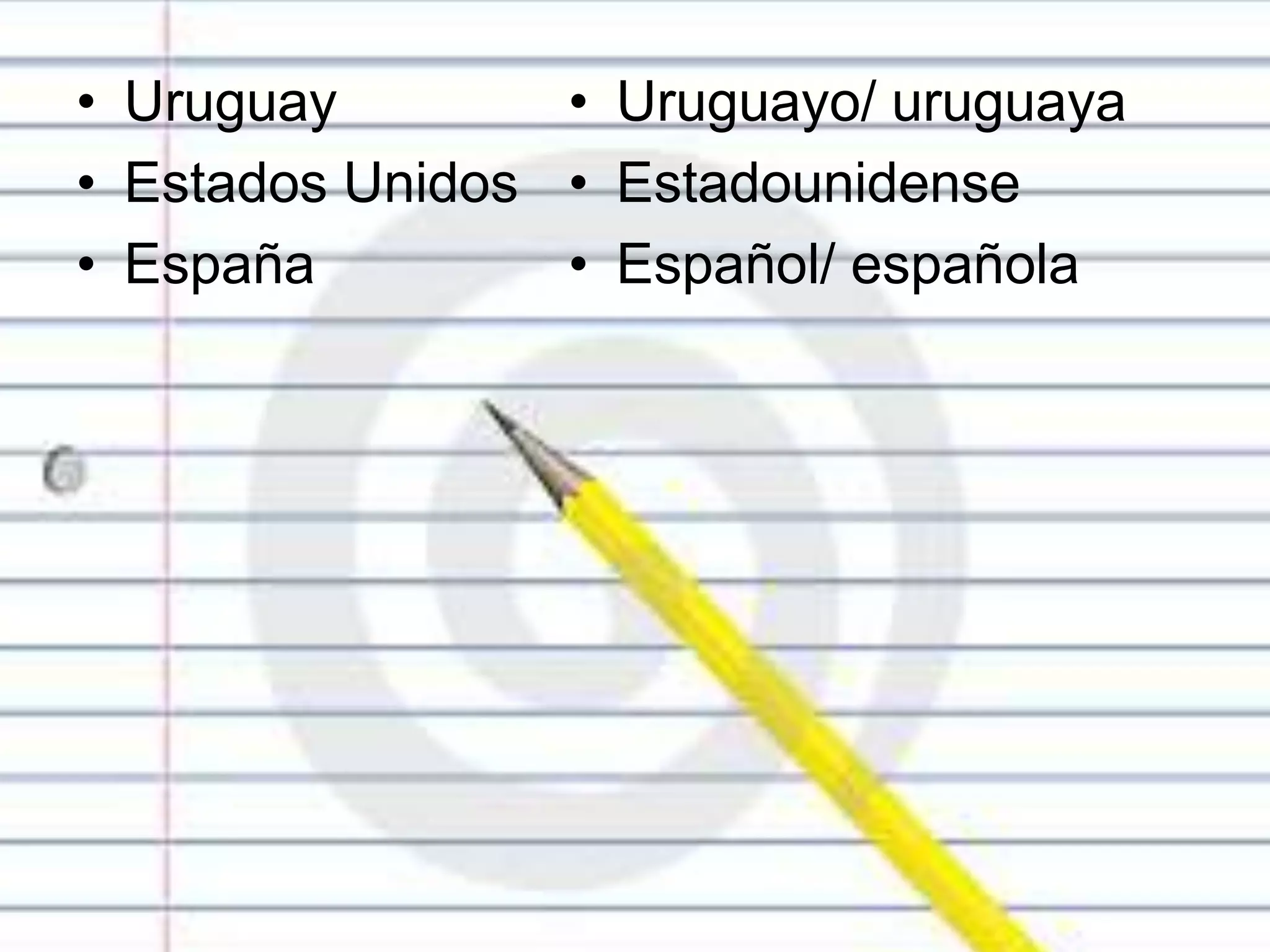 Las nacionalidades | PPT